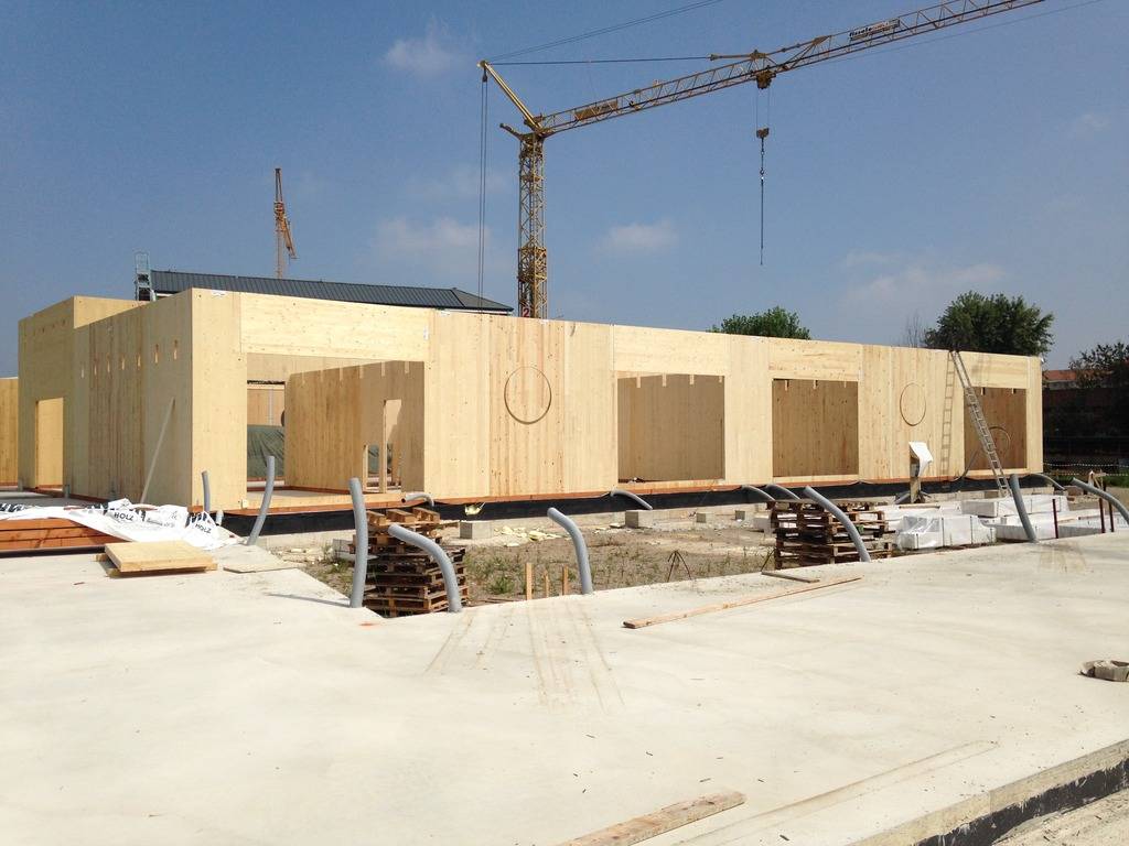 Xlam Corpo B posato e Fondazioni Ultimate si Corpo C - Gandelli Group Gandelli Group