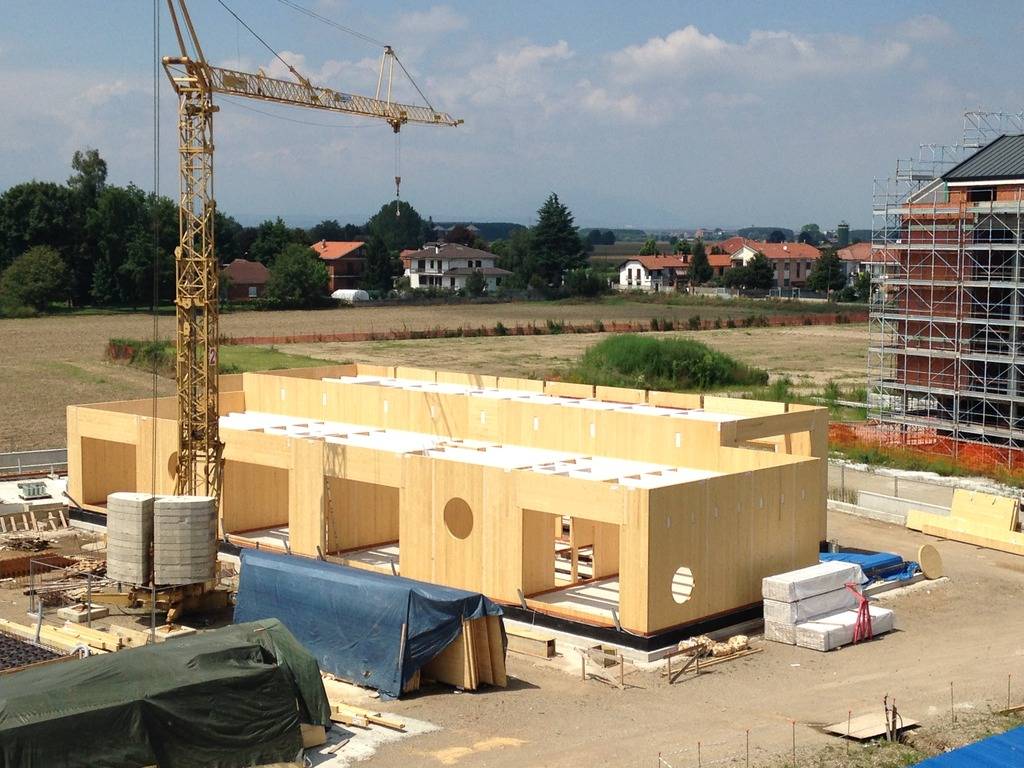 struttura portante in xlam del corpo A in ultimazione - Gandelli Group Gandelli Group