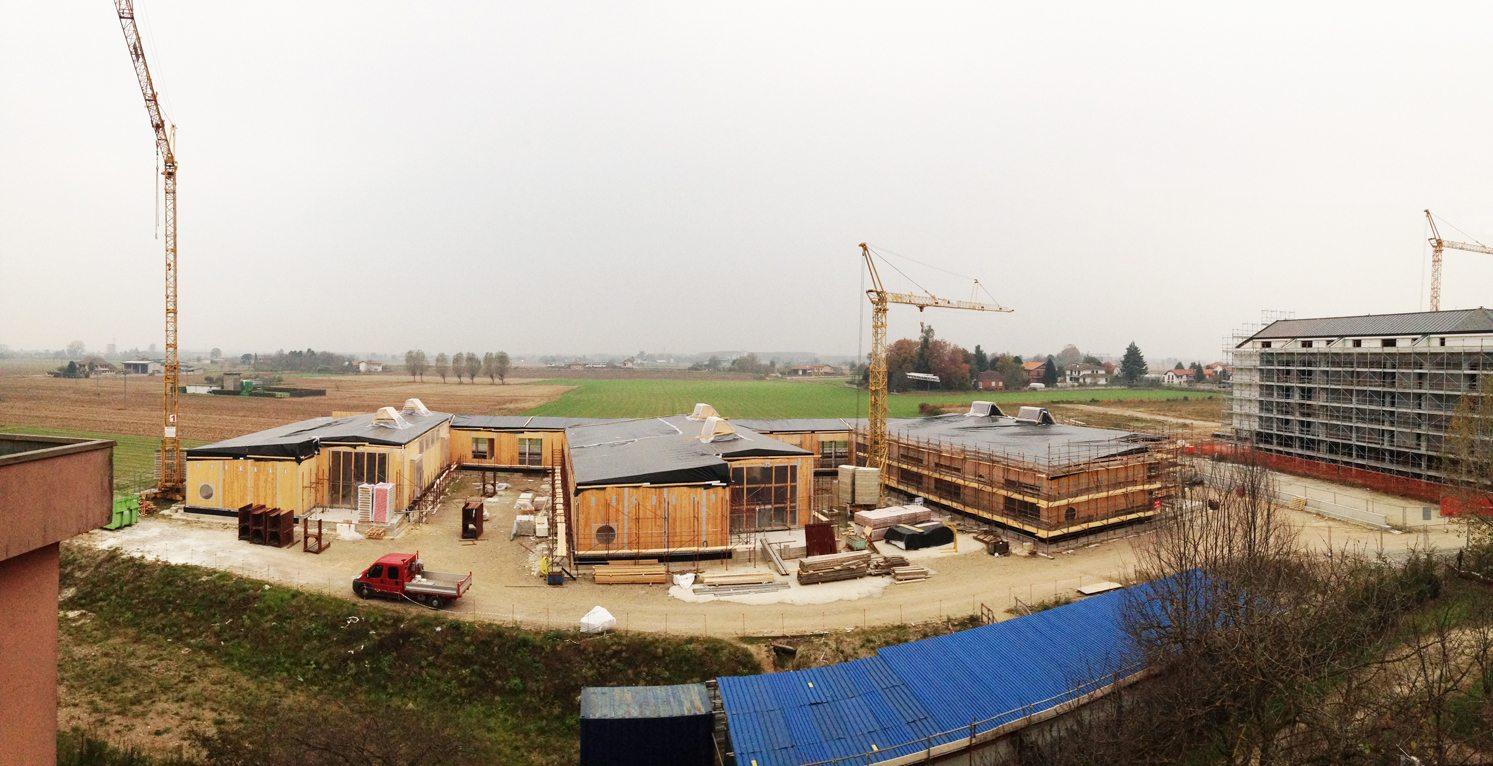 Lavori in corso per la Nuova Scuola in Xlam di Carignano Gandelli Group