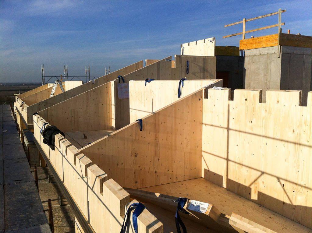 Pareti in Xlam sul piano mansardato del Corpo A - Gandelli Group Gandelli Group