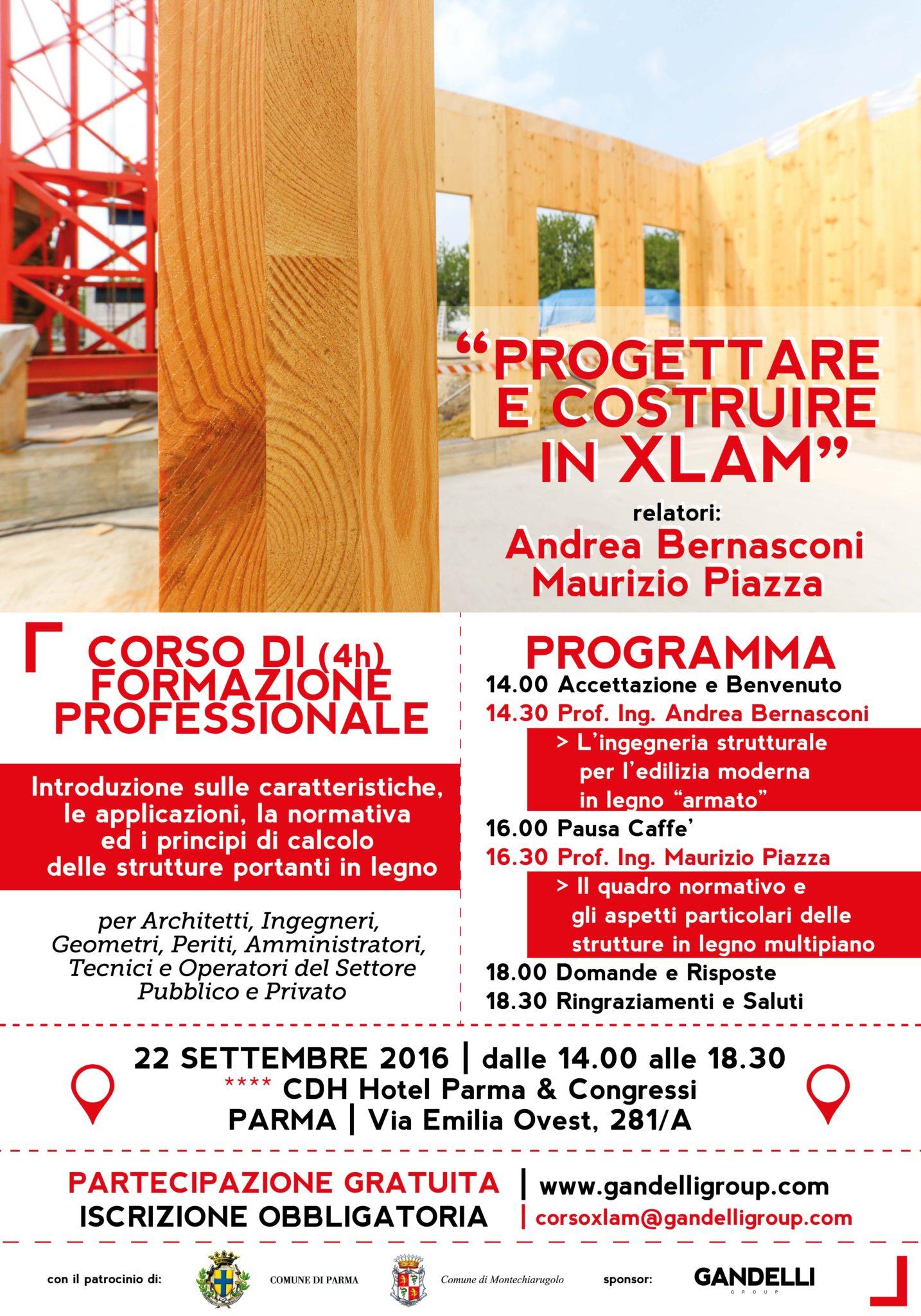 Progettare e costruire in Xlam | Corso Formativo Professionale a Parma Gandelli Group