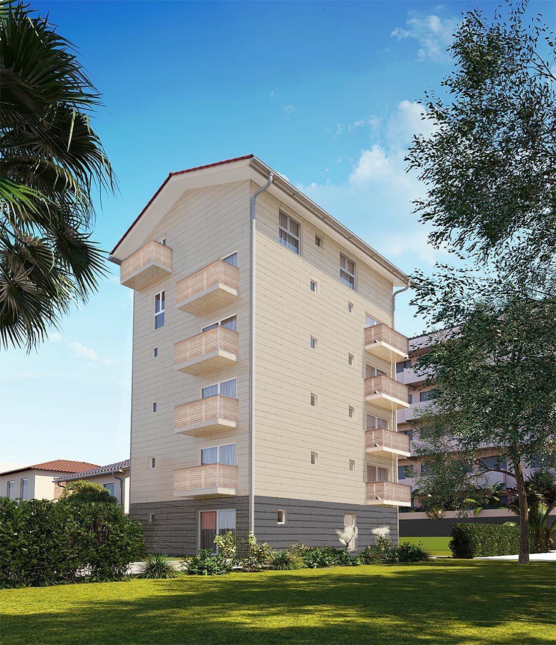 Edificio in legno 6 Piani | Lugano - Gandelli Group Gandelli Group